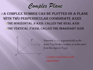 Complex numbers and quadratic equations | PPTX