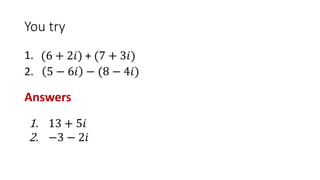 Complex numbers math 2 | PPTX