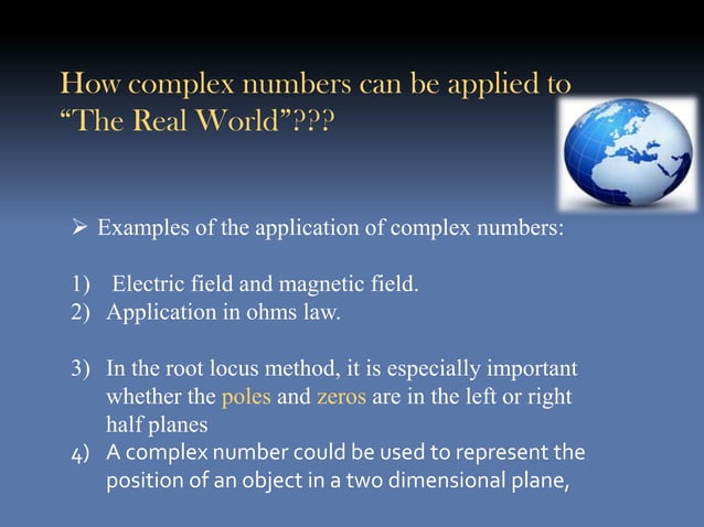 Complex numbers org.ppt | Physics | Science