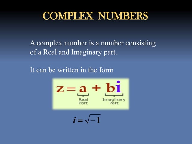 Complex numbers org.ppt | Physics | Science