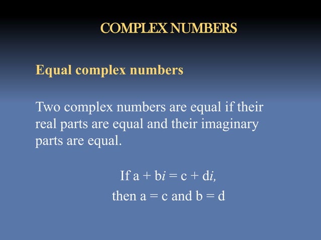 Complex numbers org.ppt | Physics | Science