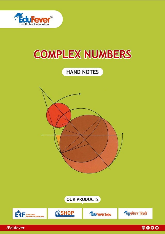 Complex Numbers - Mathematics Handwritten Notes | PDF