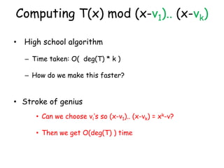 Complex numbers polynomial multiplication | PPTX