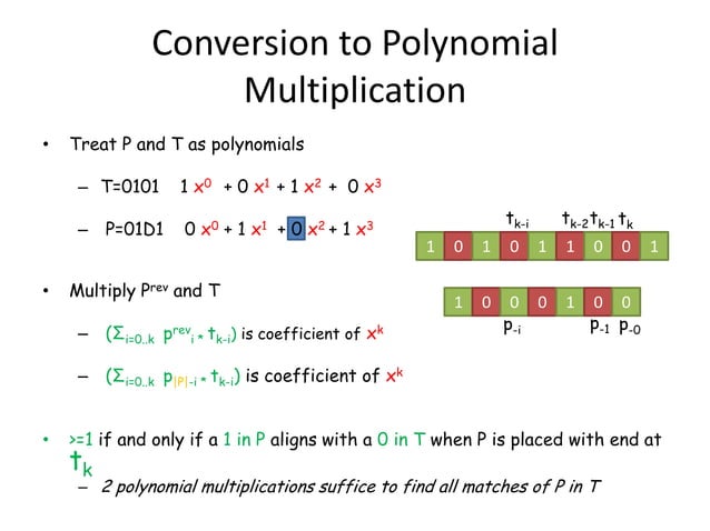 Complex numbers polynomial multiplication | PPTX