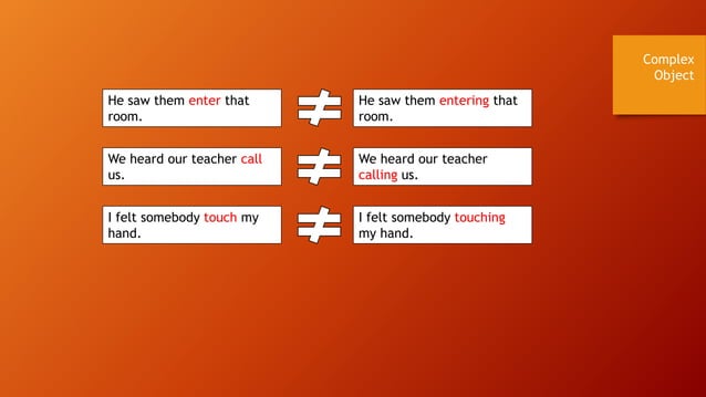 Complex object | PPT