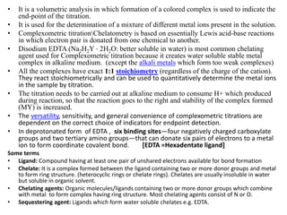 Complexometric titration | PPTX