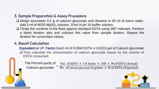 Complexometric Titration B.Pharm 1st Semester, Estimation of Calcium ...
