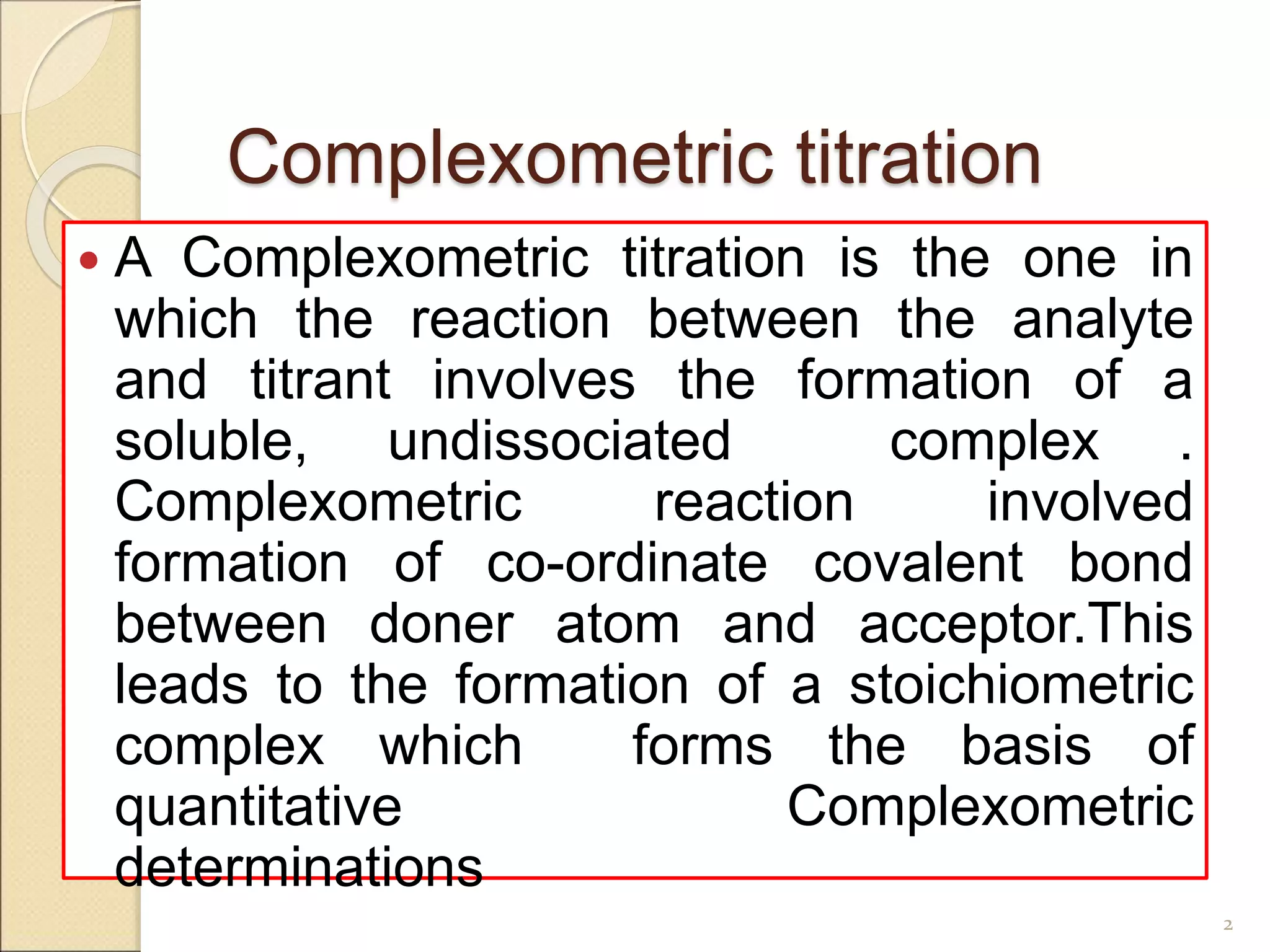 Complexometric titration-ppt | PPT
