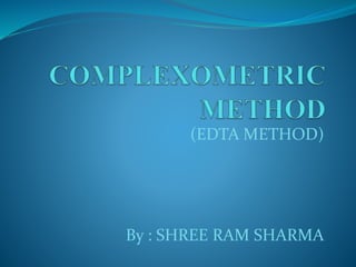 Complexometric method | PPT