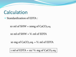 Complexometric method | PPT