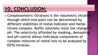 Complexometric Titration | PPTX