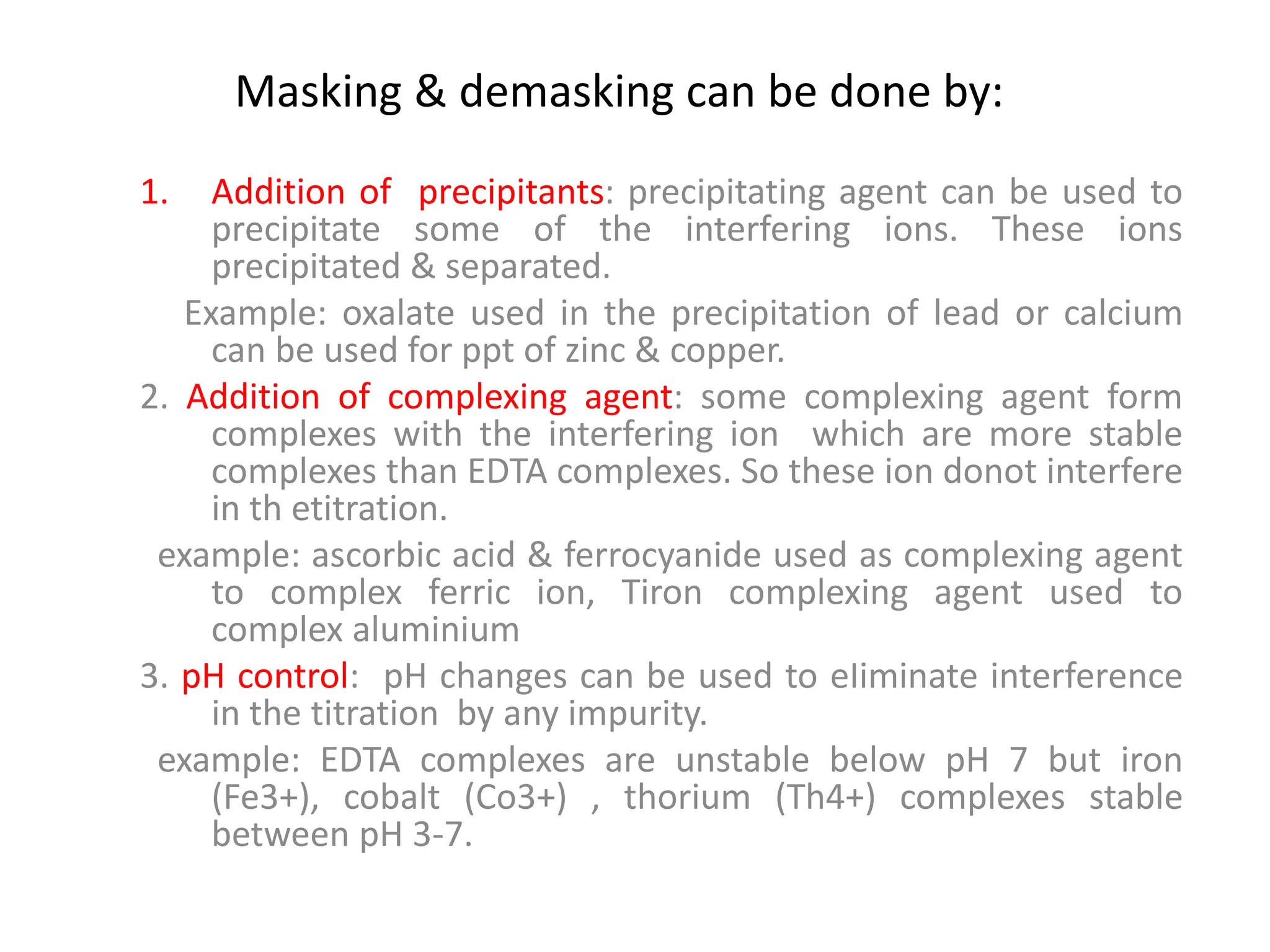 complexometric titration for b.pharm students | PPTX