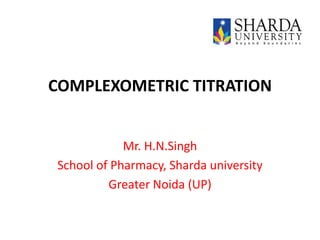 Complexometric titration | PPTX