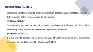 COMPLEXOMETRIC TITRATION.pptx | Chemistry | Science