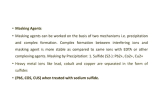 COMPLEXOMETRIC TITRATION.pptx | Chemistry | Science