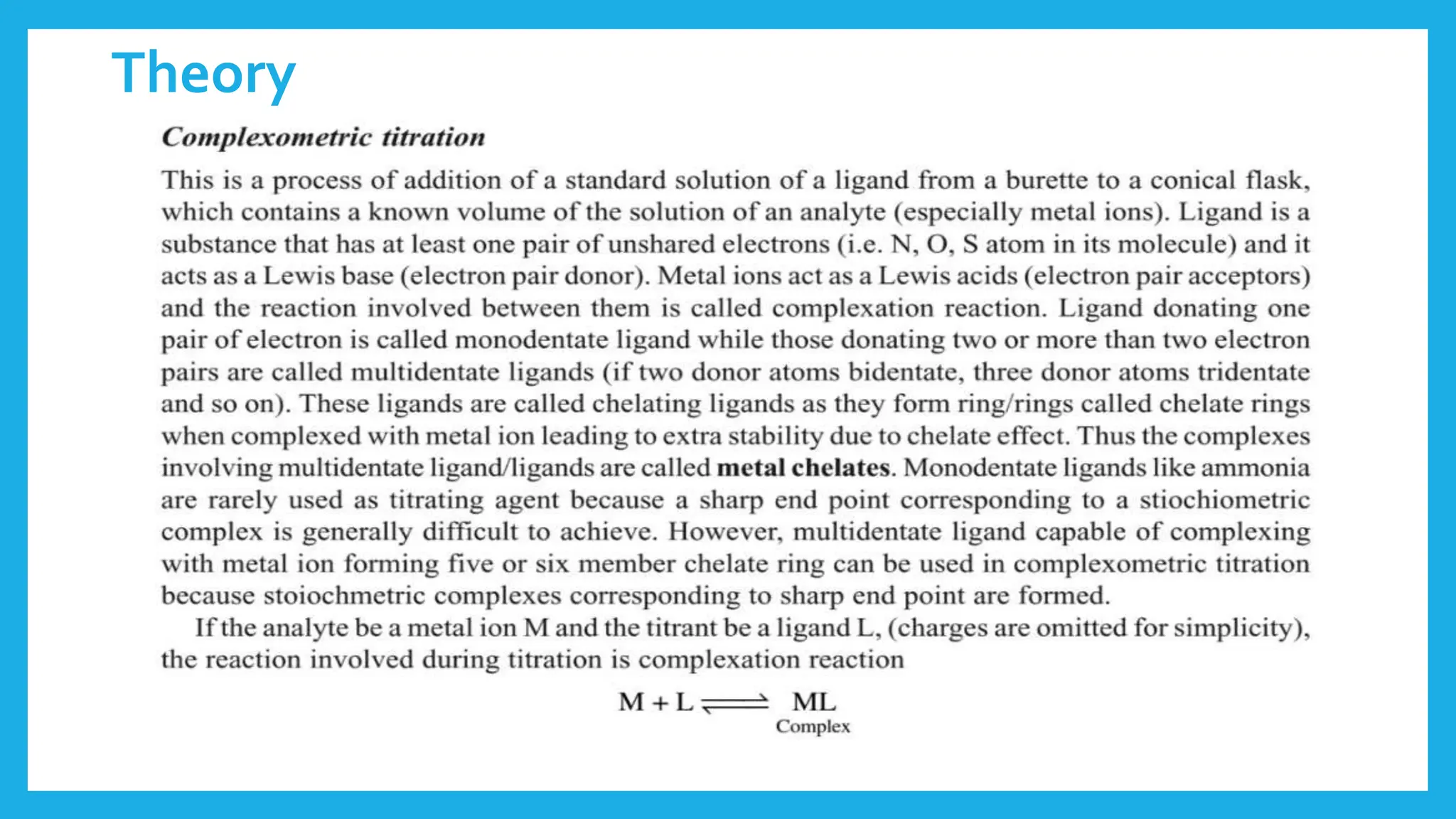 COMPLEXOMETRIC TITRATION OR CHEALATOMETRIC TITRATION | PPTX