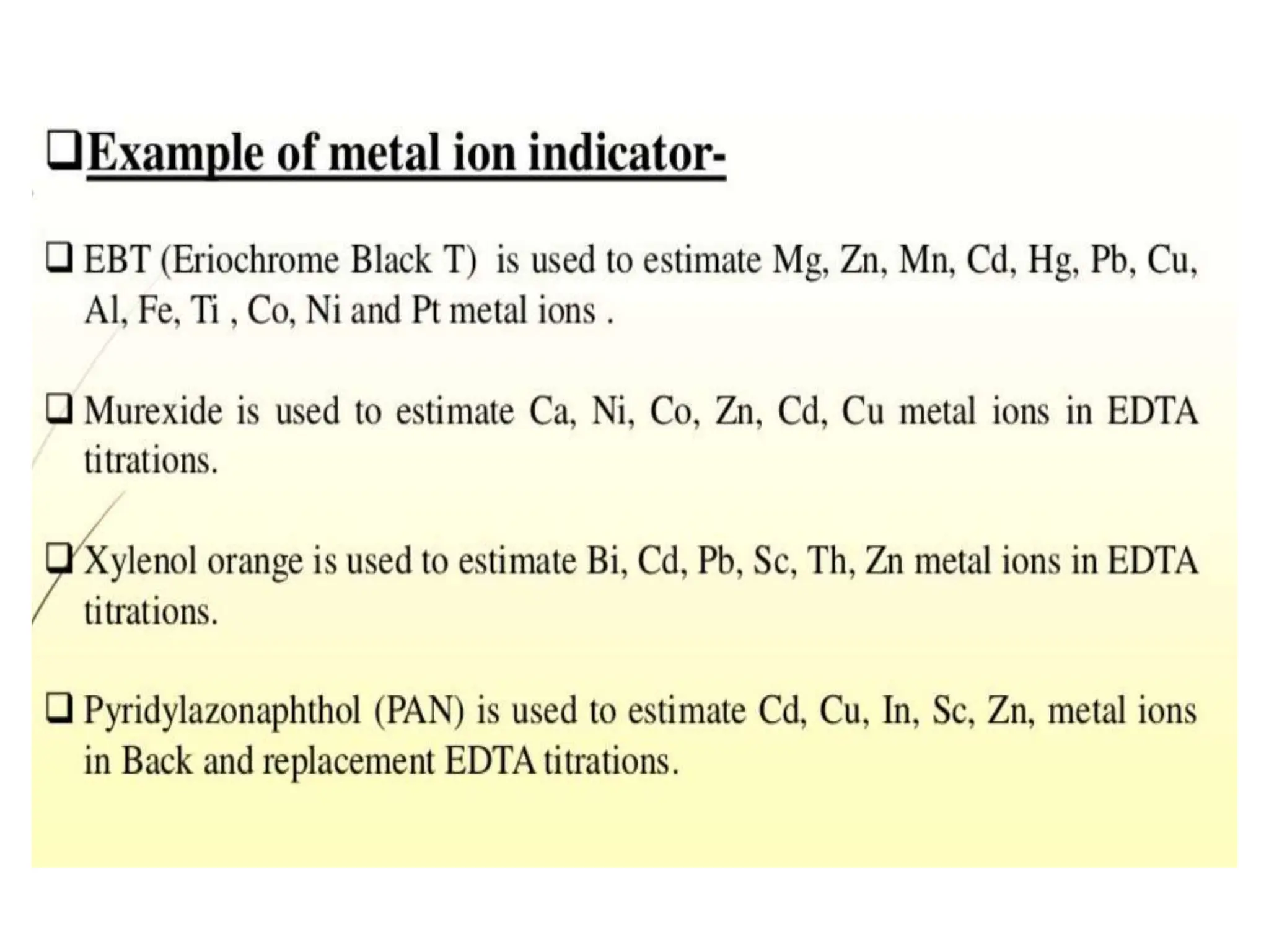complexometric titration, pharmaceutical analysis | PPTX