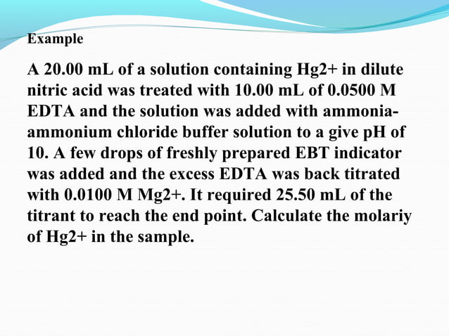 Complexometric titrations | PPT | Chemistry | Science