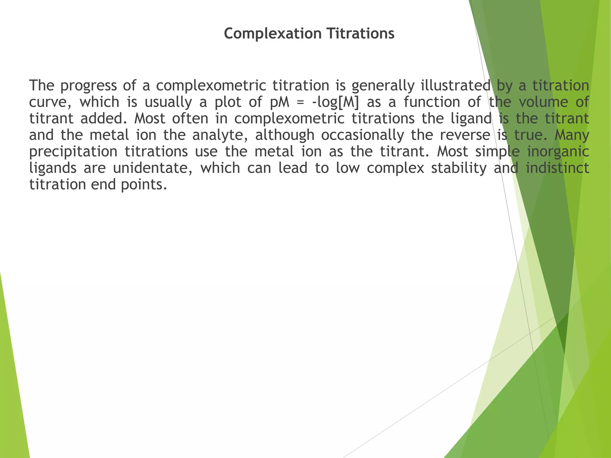 Complexometric titrations- Pharmaceutical Analysis | PPT