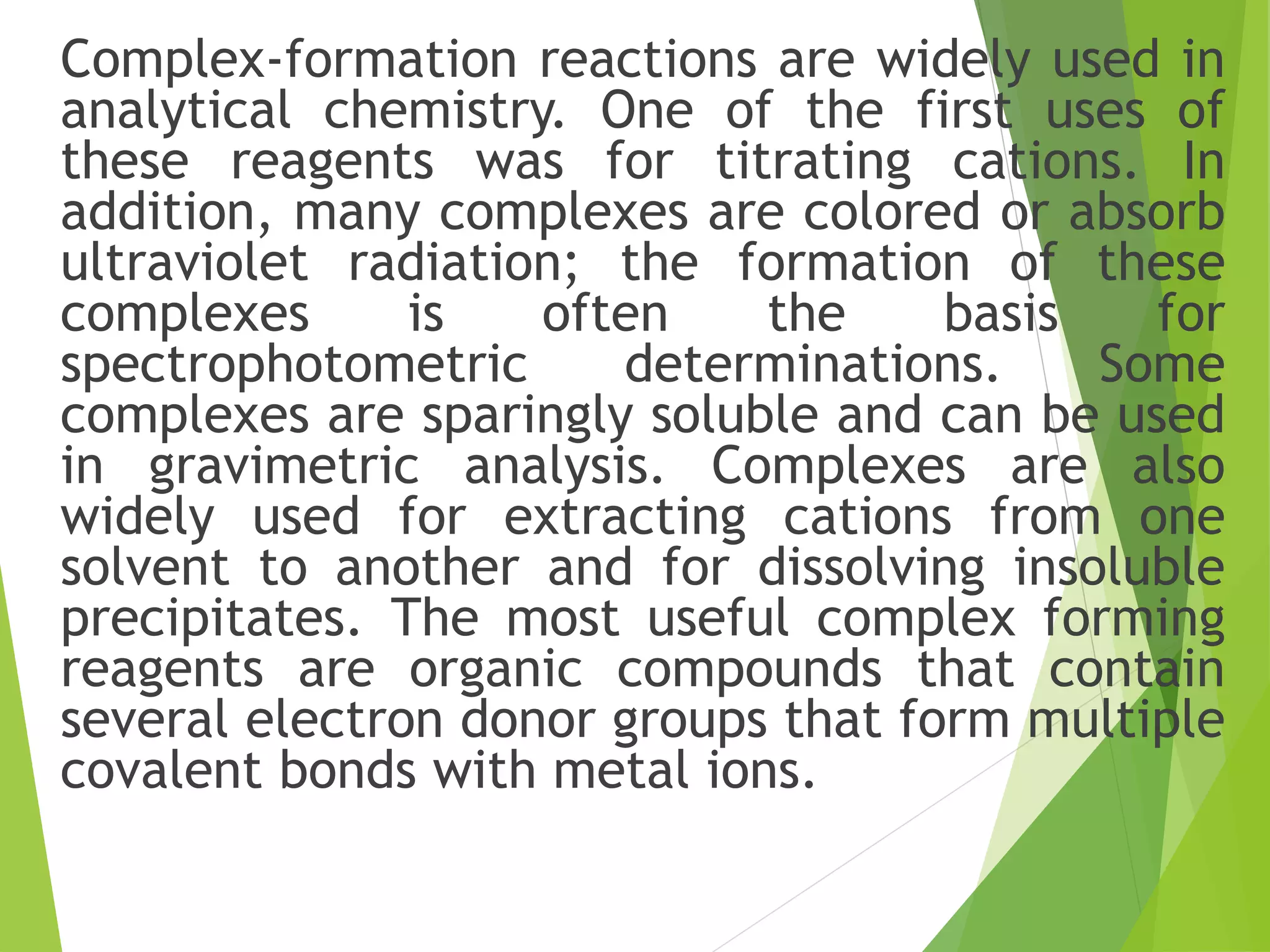 Complexometric titrations- Pharmaceutical Analysis | PPT