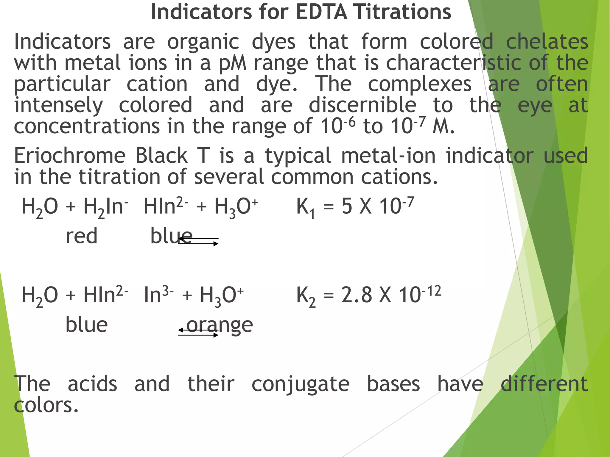 Complexometric titrations- Pharmaceutical Analysis | PPT