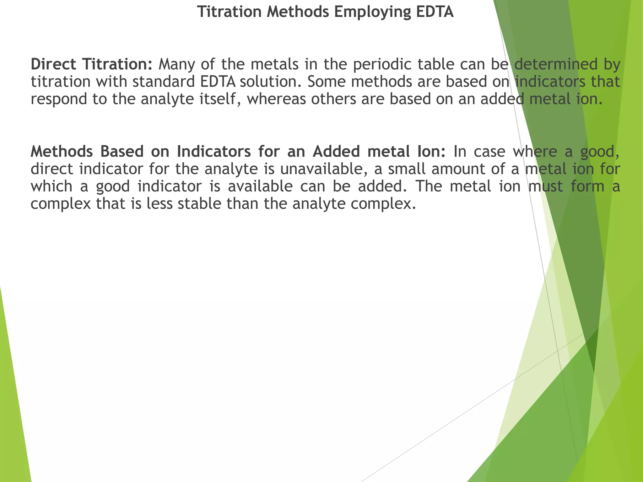 Complexometric titrations- Pharmaceutical Analysis | PPT
