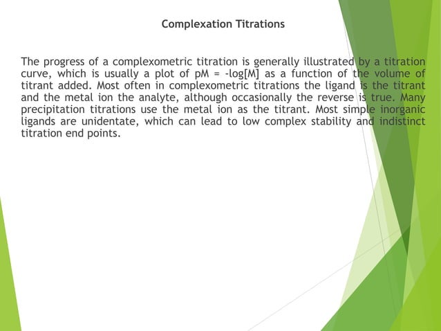 Complexometric titrations- Pharmaceutical Analysis | PPT | Chemistry ...