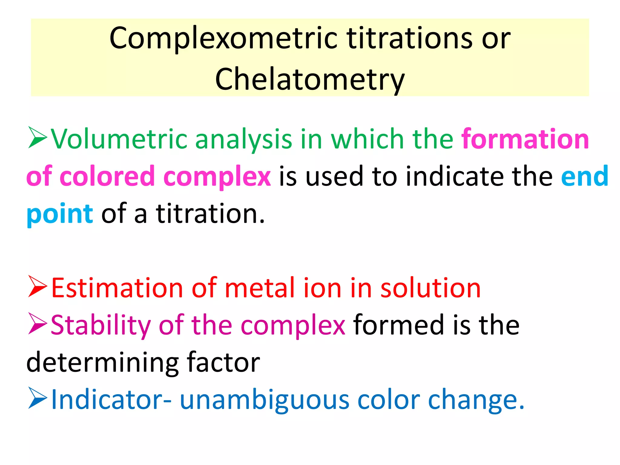 Complexometry | PPTX