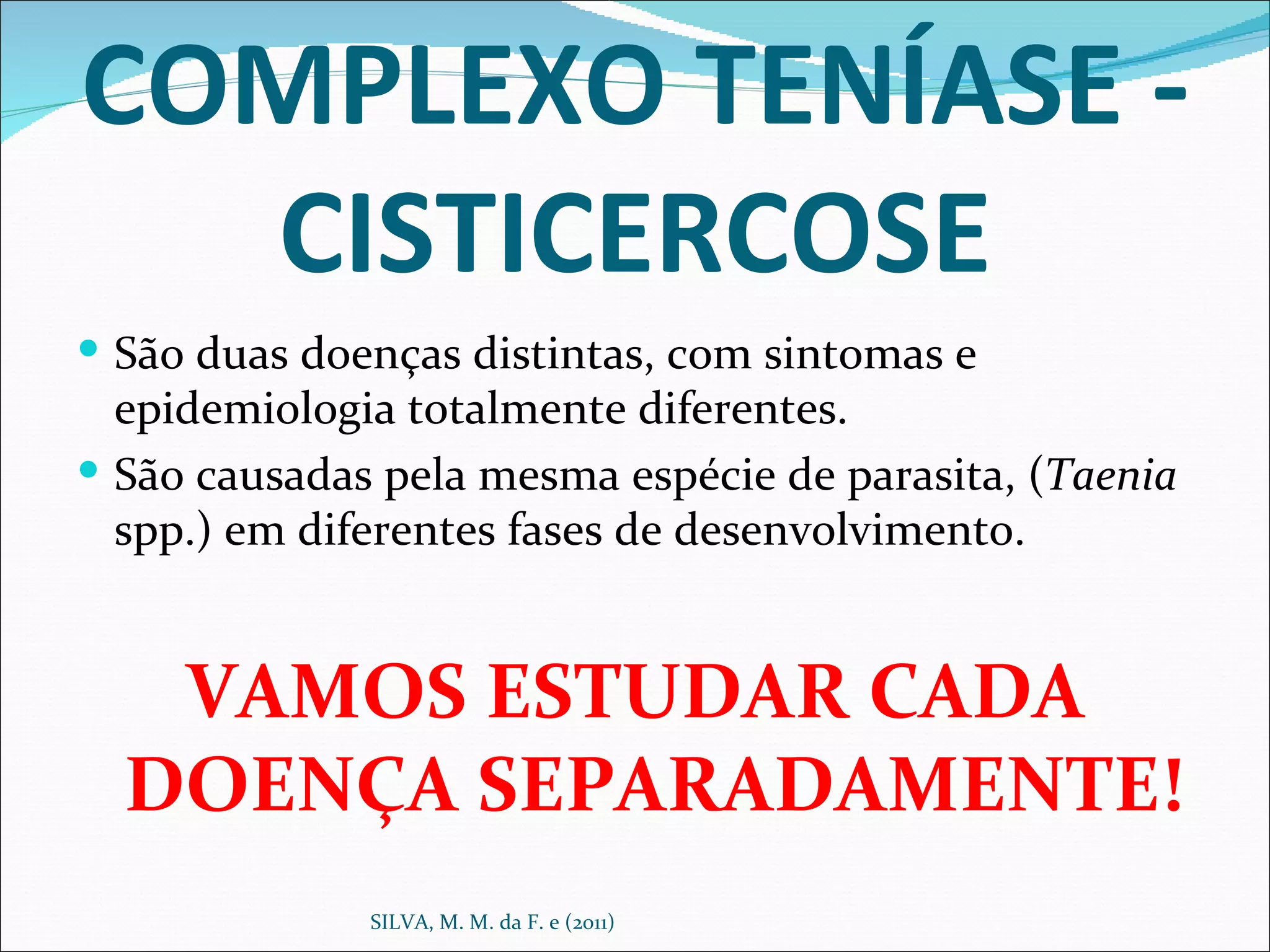 Complexo teníase cisticercose | PPT
