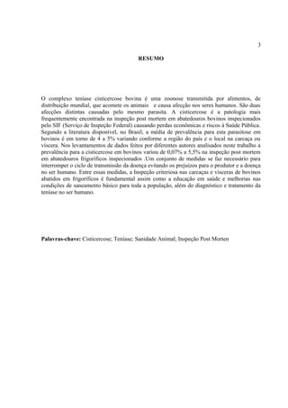 Complexo teniase cisticercose | PDF
