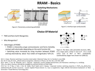 Complex Oxide Based Resistance RAM(RRAM)_Thesis Defense_2012 | PDF