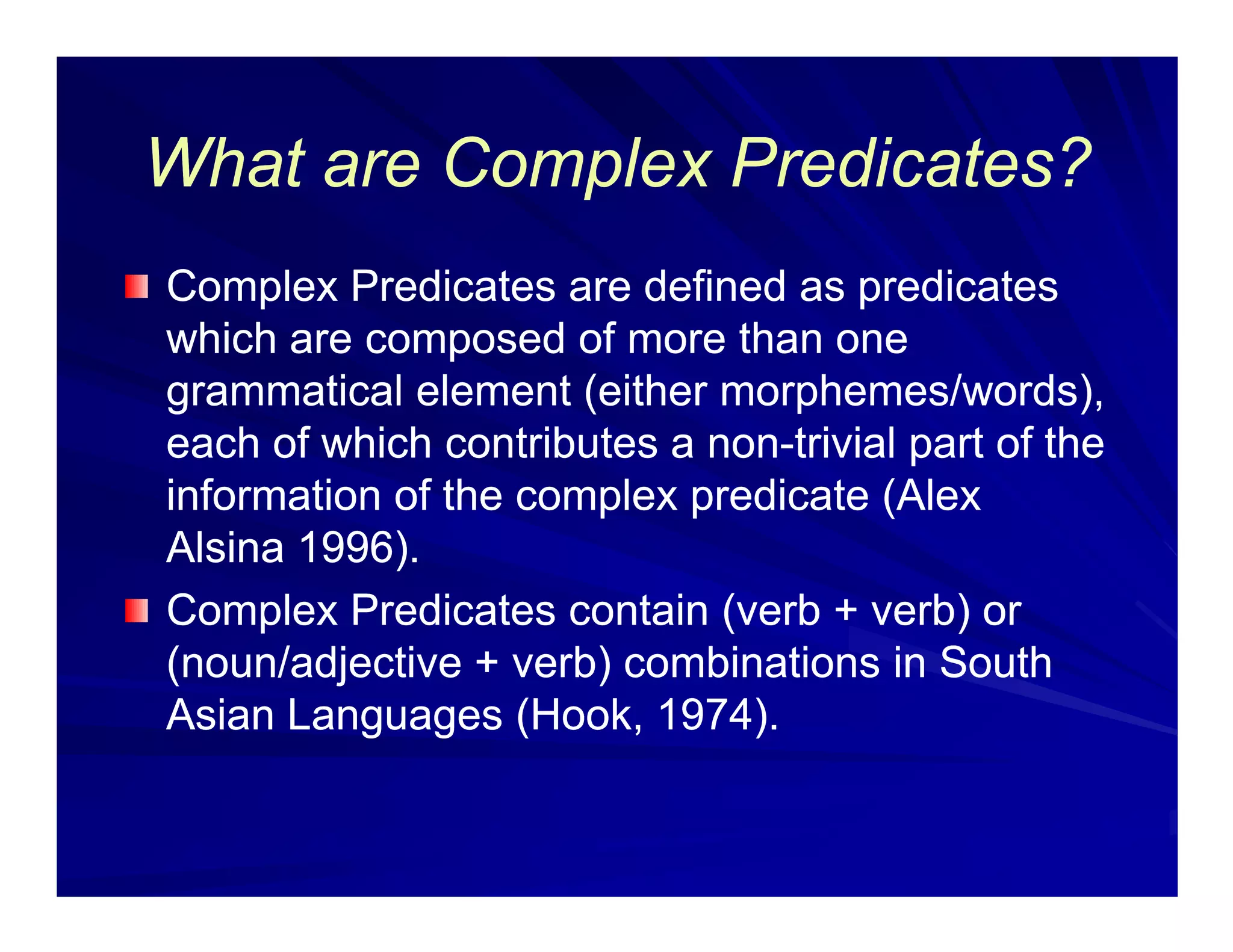 Complex predicate meghaditya | PDF | Programming Languages | Computing