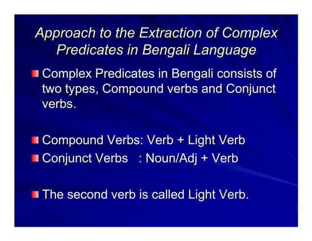 Complex predicate meghaditya | PDF