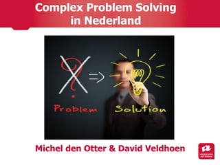 Complex problem solving in nederland, een studie | PDF