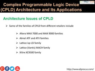 Complex Programmable Logic Device (CPLD) Architecture and Its ...