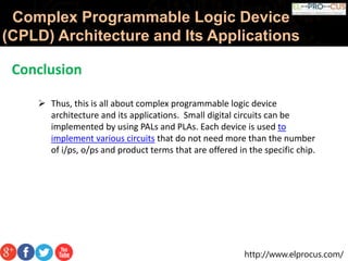 Complex Programmable Logic Device (CPLD) Architecture and Its ...
