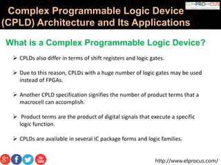 Complex Programmable Logic Device (CPLD) Architecture and Its ...