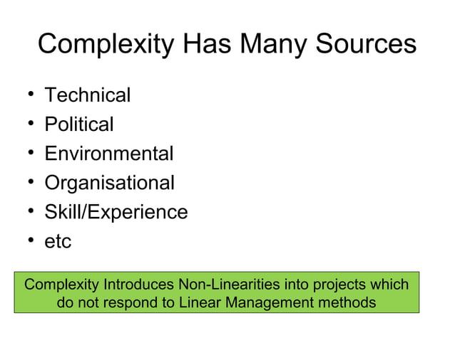 Complex Projects - Skills and Approaches - Simon Henley | PPT