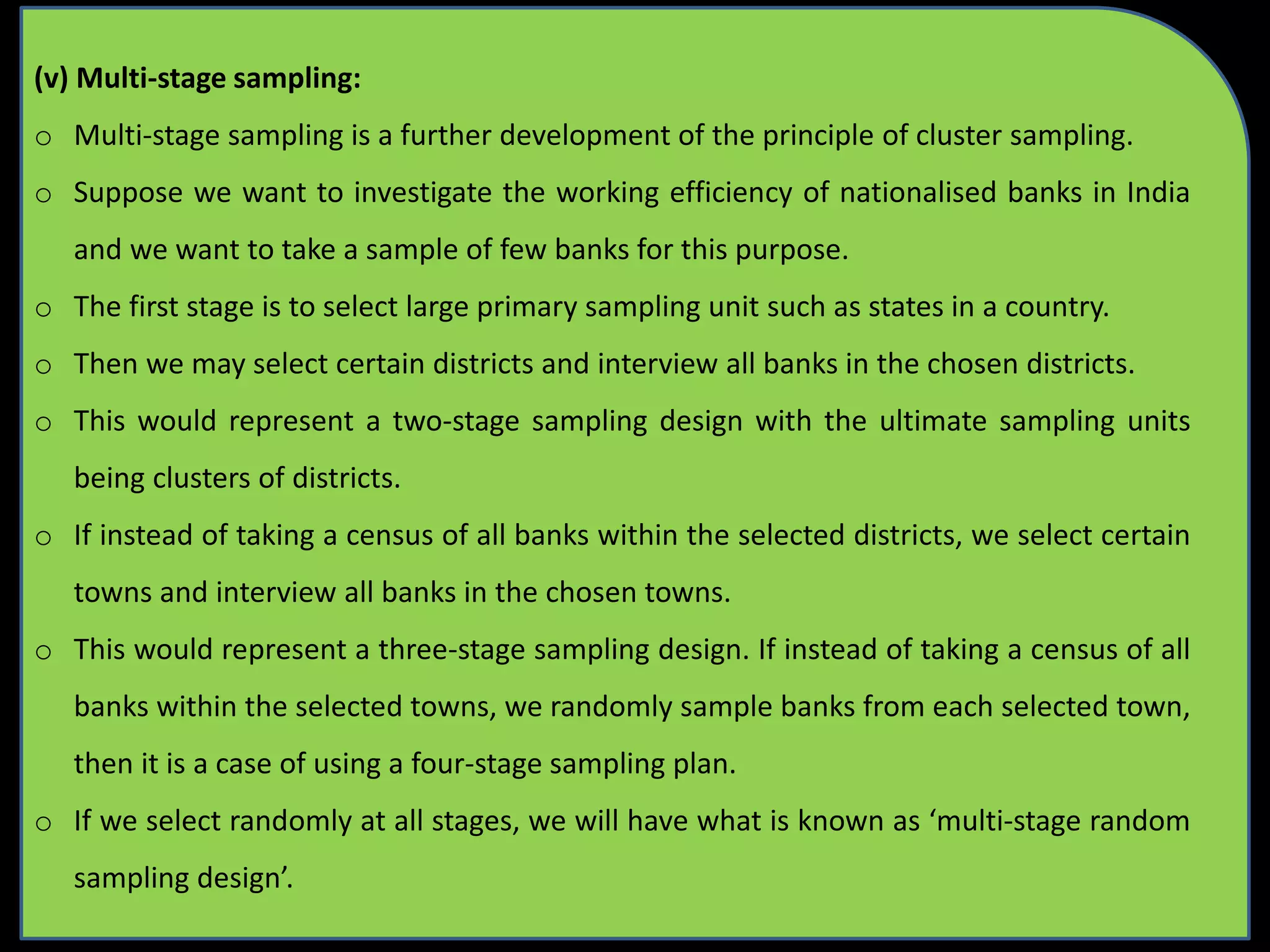 Complex random sampling designs | PPTX
