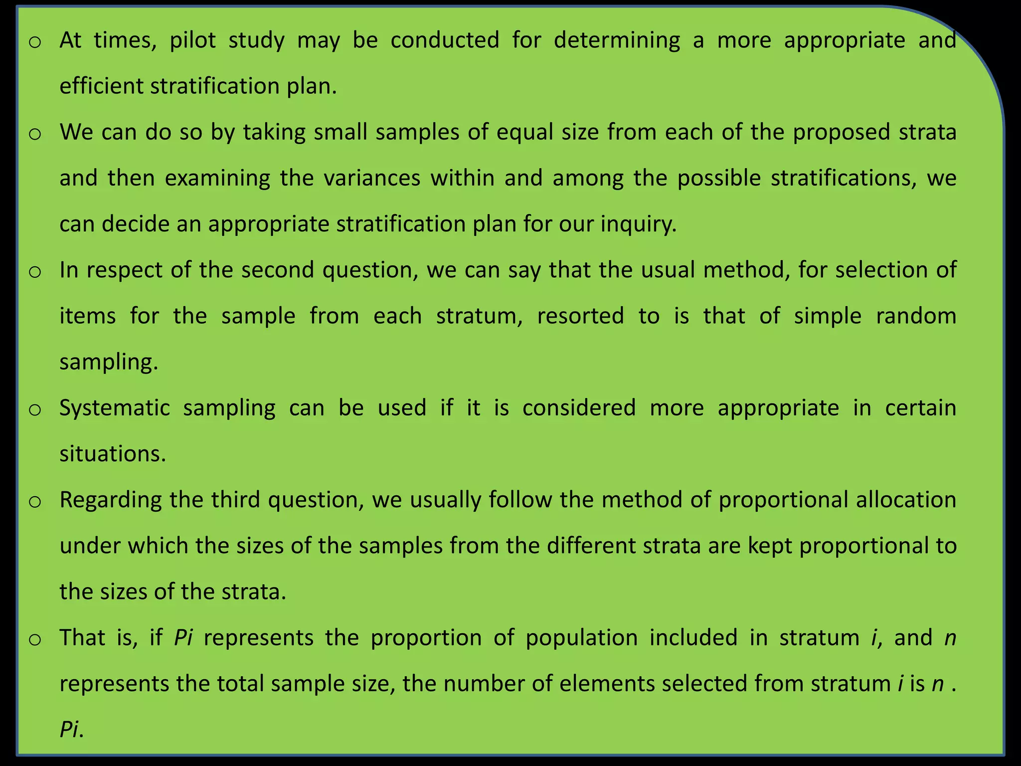 Complex random sampling designs | PPTX