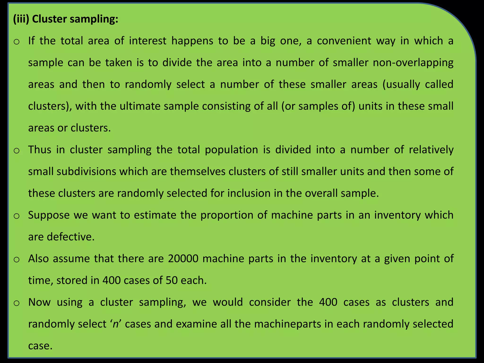 Complex random sampling designs | PPTX