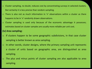 Complex random sampling designs | PPTX