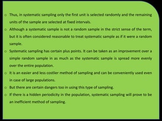 Complex random sampling designs | PPTX