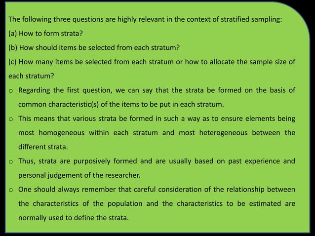 Complex random sampling designs | PPTX | Geography | Science