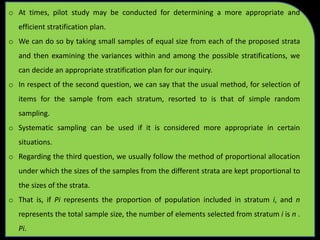 Complex random sampling designs | PPTX