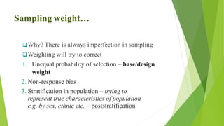 COMPLEX RANDOM SAMPLING DESIGNS.pptx | Science