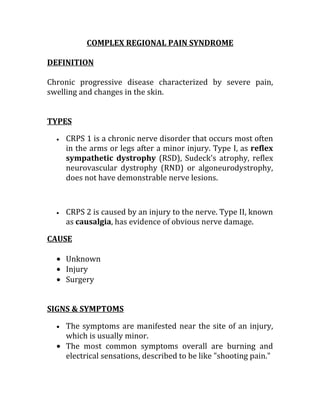 Effective treatments for complex Regional Pain Syndrome in Chembur ...