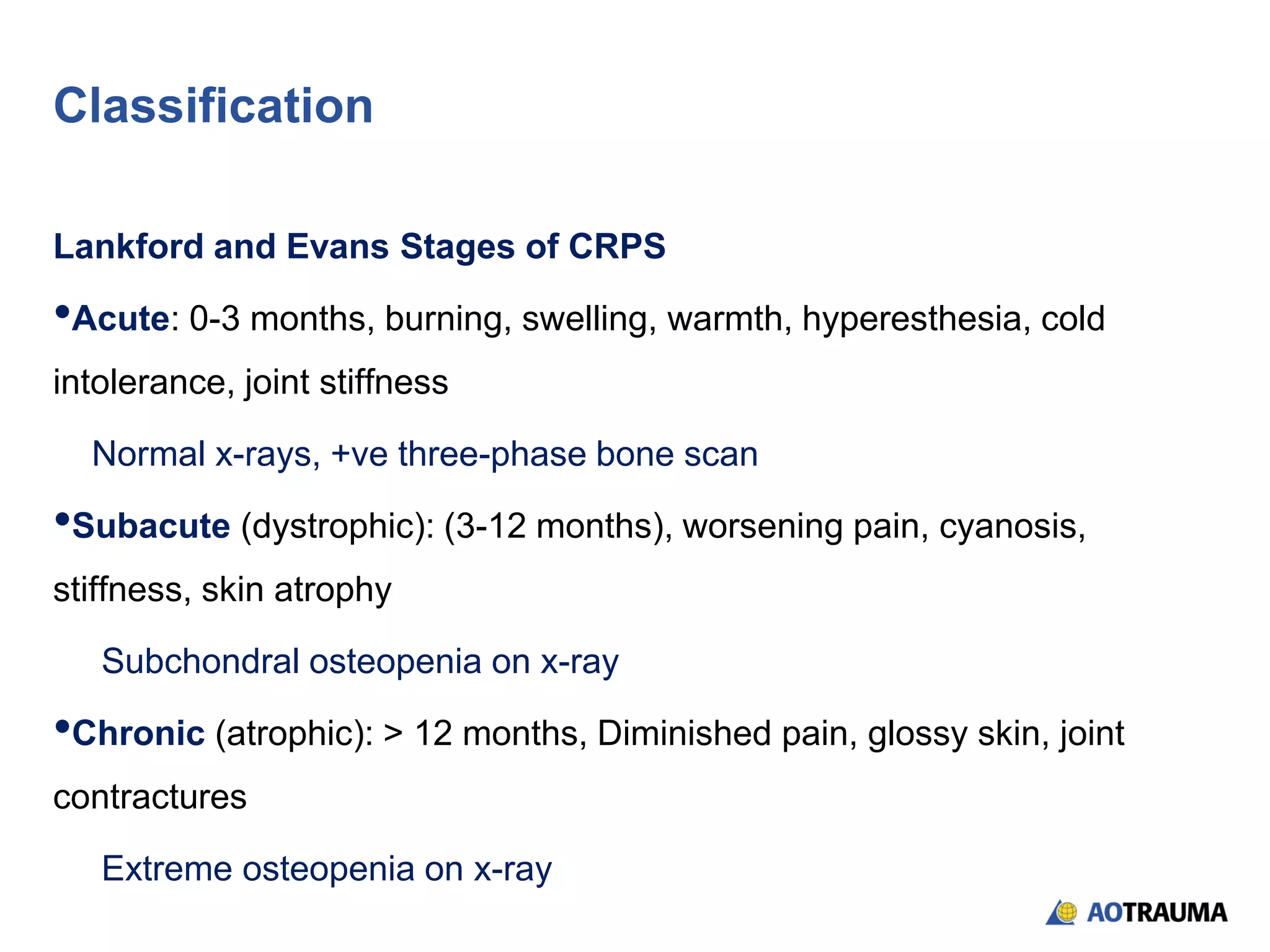 Complex regional pain syndrome | PDF