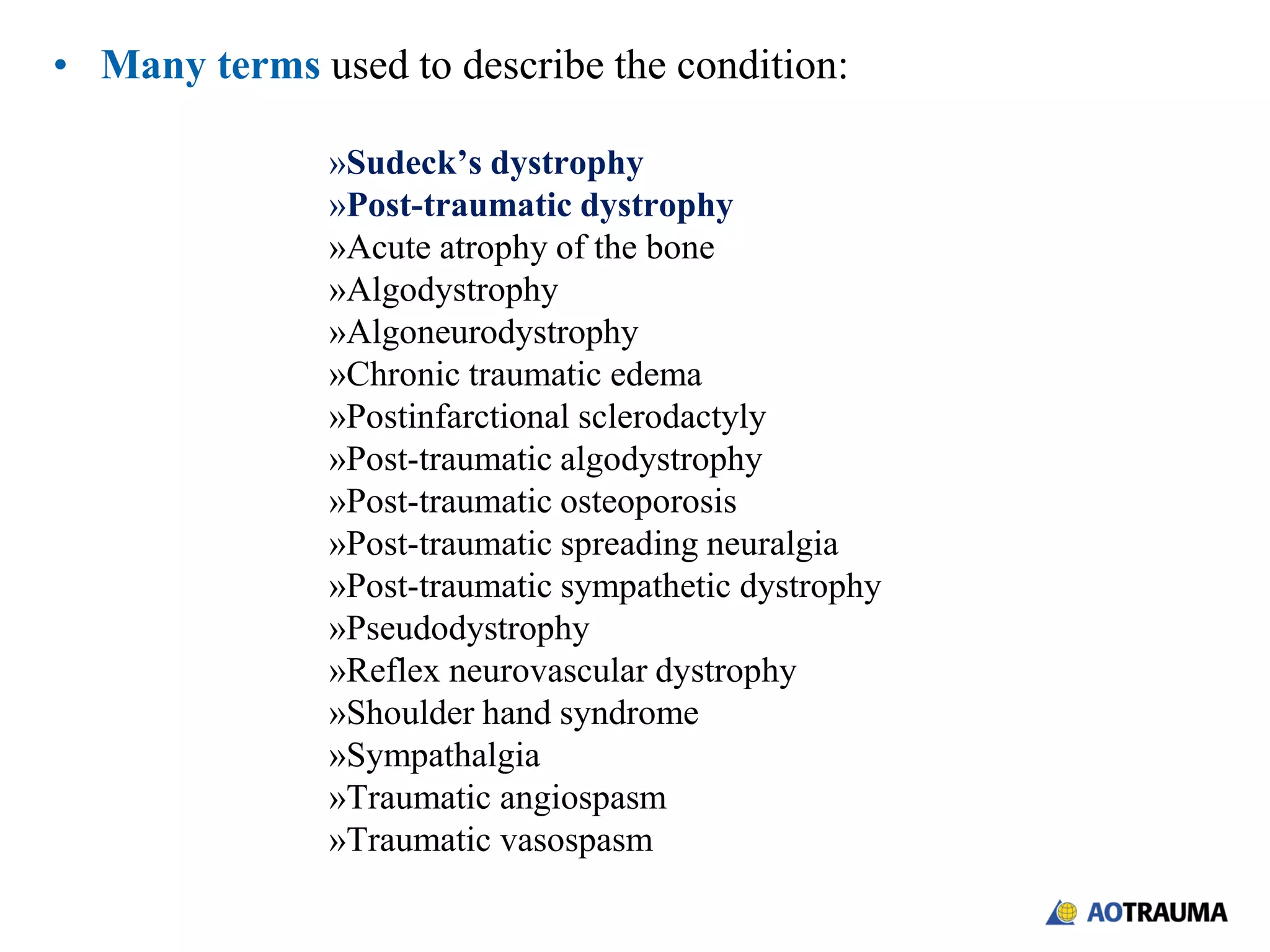 Complex regional pain syndrome | PDF