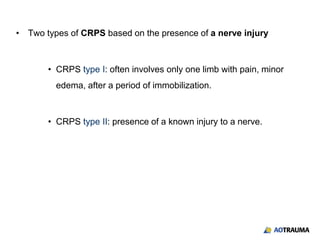 Complex regional pain syndrome | PDF